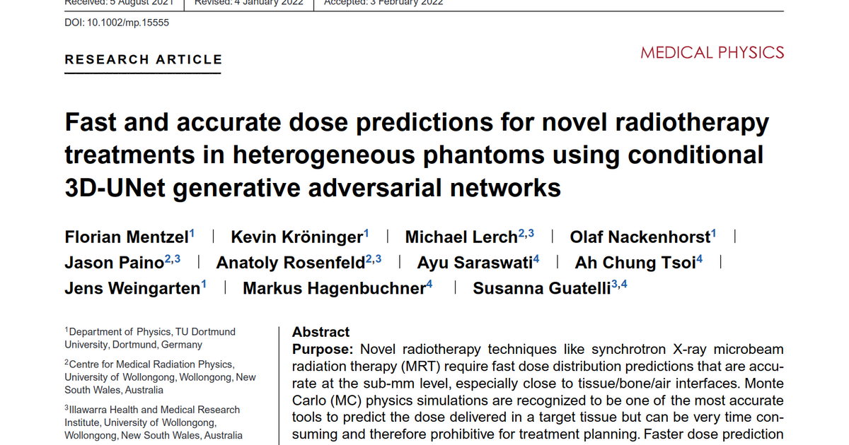 Fast and accurate dose predictions for novel radiotherapy treatments in ...